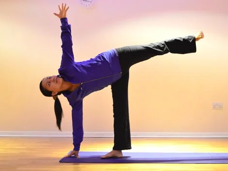Balancing Half Moon Pose